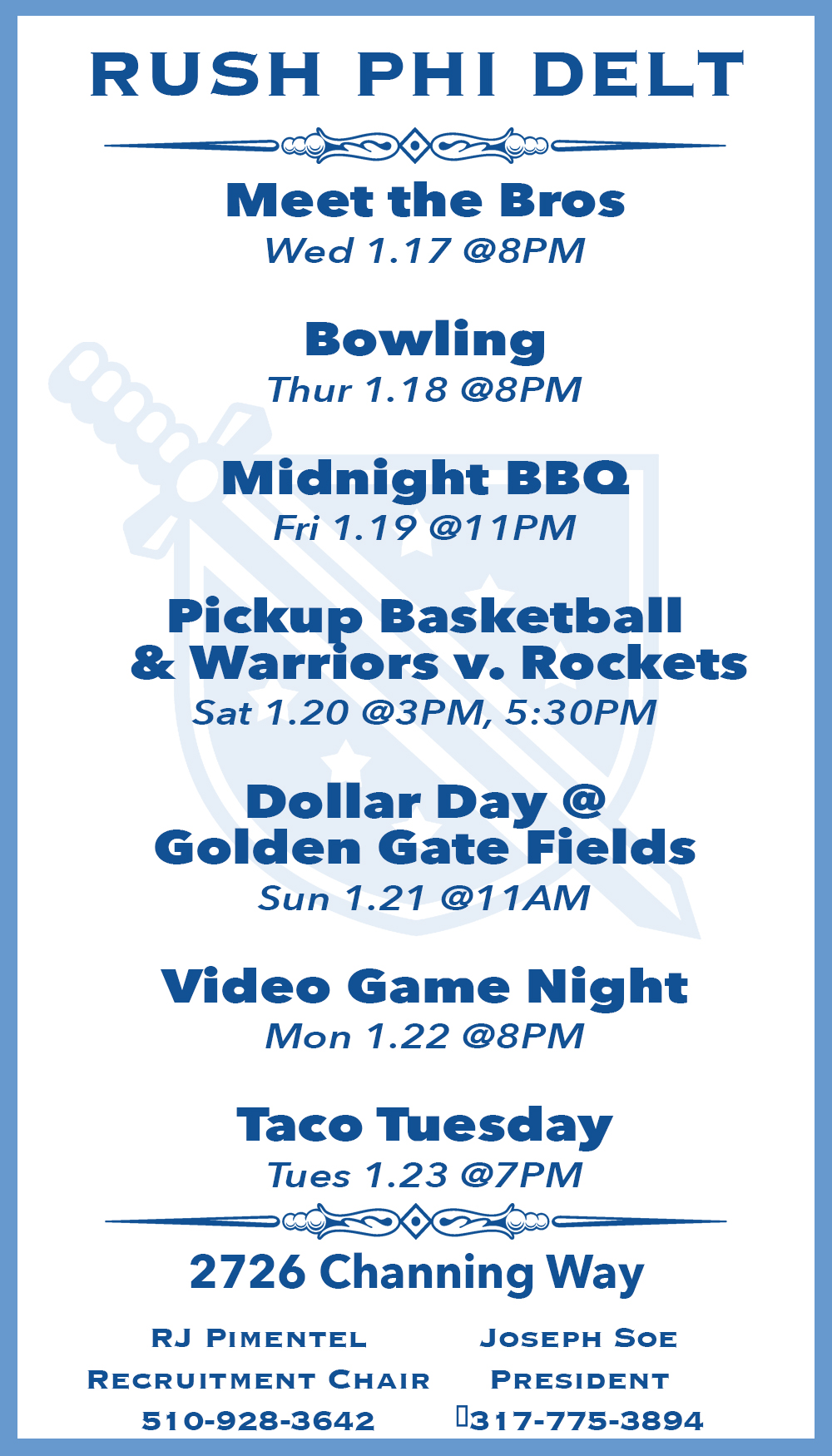 Rush – Phi Delta Theta